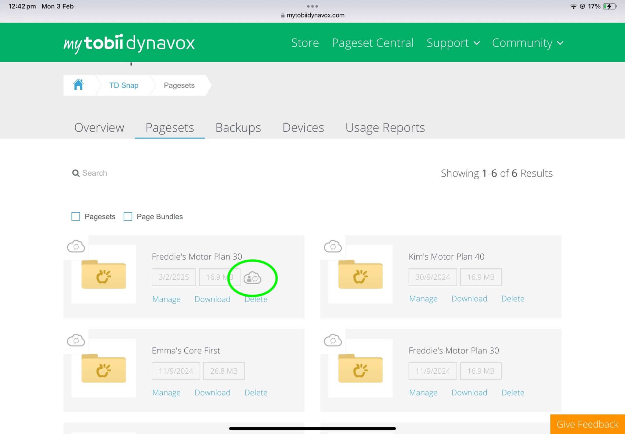 How to backup and restore pagesets in TD Snap - KimTech